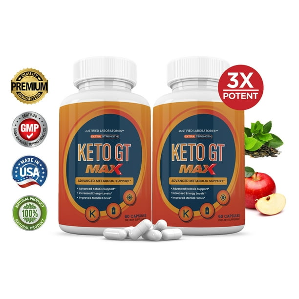 2 Pack Keto Gt Advanced Ketogenic Pills Supplement Includes Gobhb
