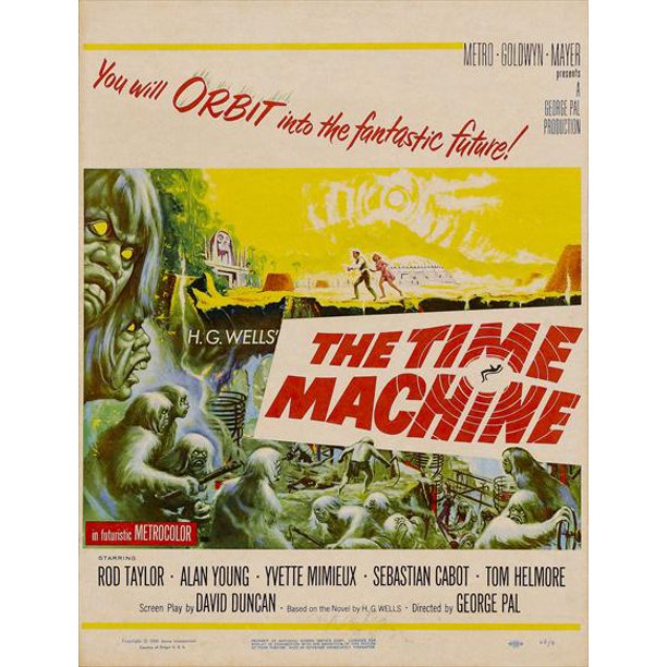 The Time Machine - movie POSTER (Style F) (27" x 40") (1960) - Walmart.com