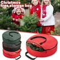 Christmas Wreath Storage Bags 24-Inch Round with Zipper - 600D Oxford ...