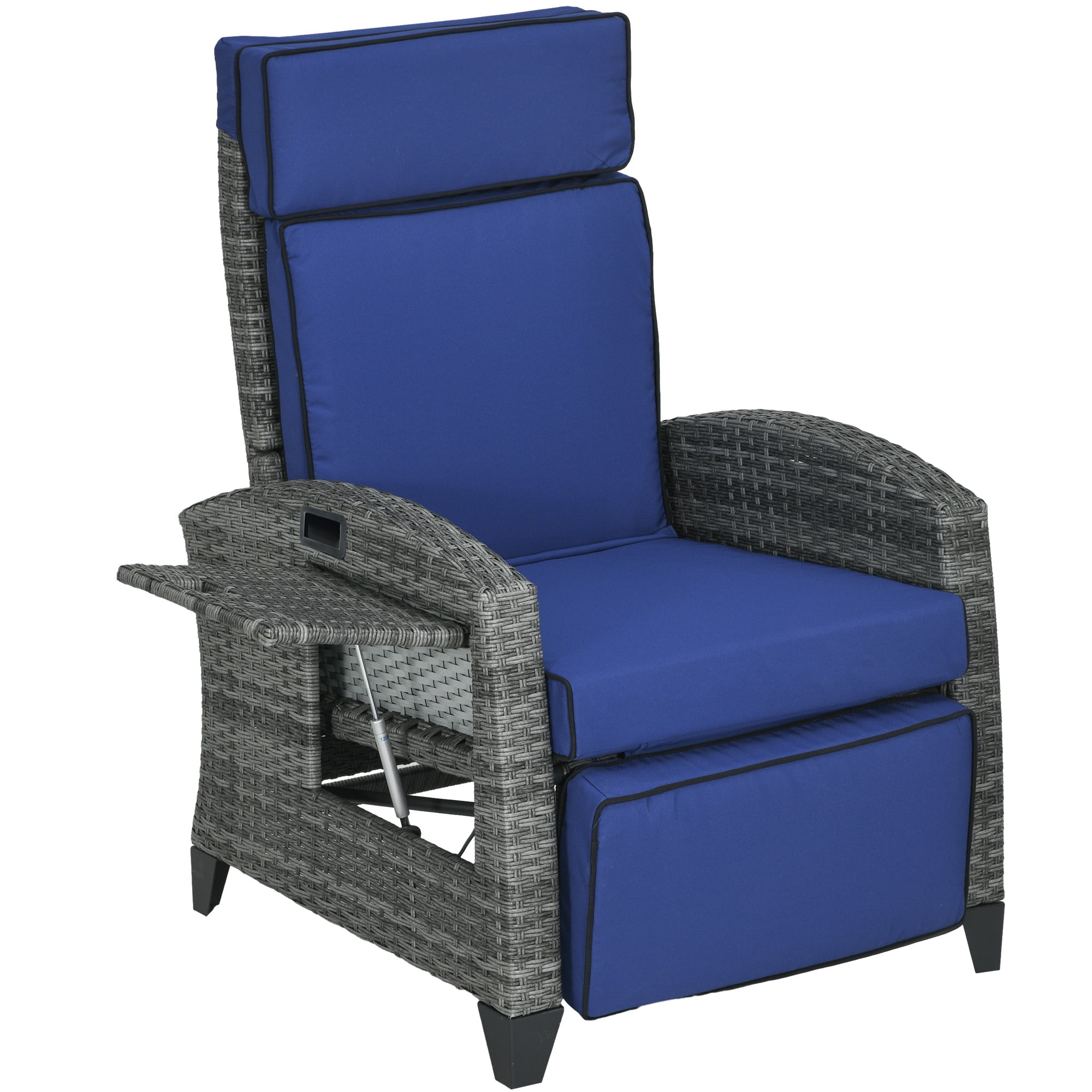 Click here for Outsunny Outdoor Recliner Chair With Adjustable Ba... prices