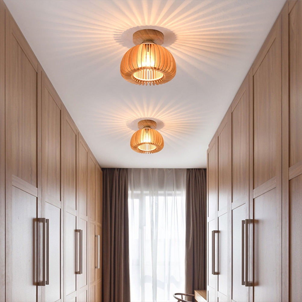 Click here for Toddmomy 1pack Flush Mount Ceiling Light Wood Lamp... prices