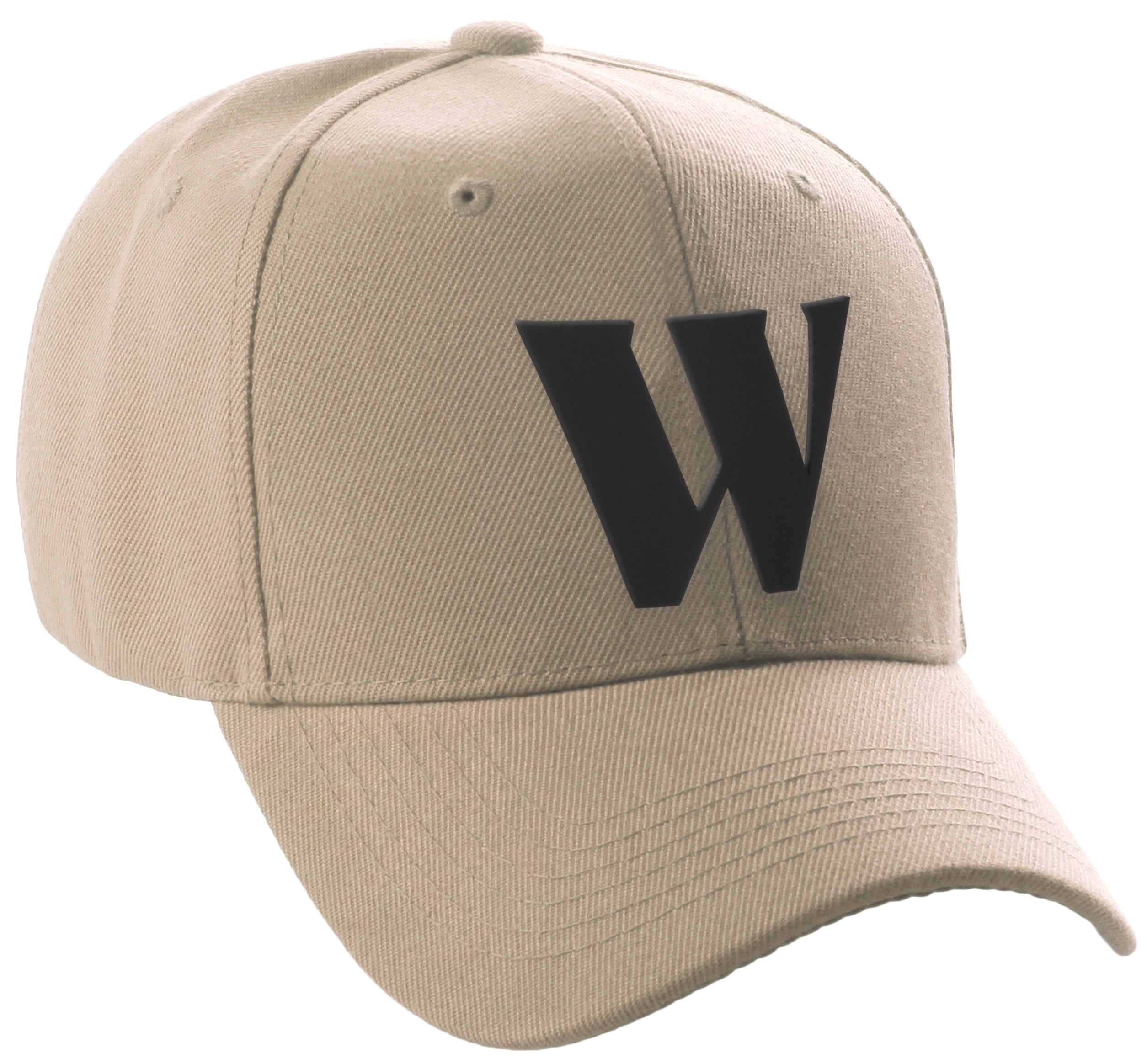 Daxton Structured Curve Visor Bill Baseball Hat 3D Capital Alphabet ...