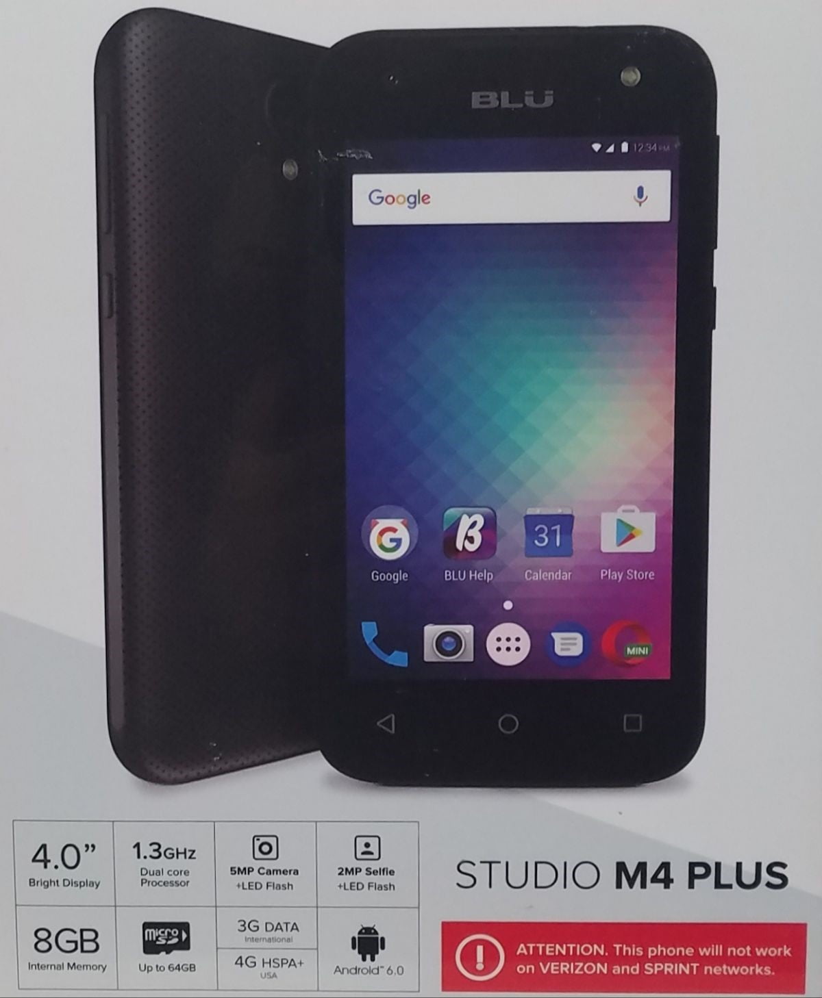 Blu Studio M4 Plus Black - Walmart.com