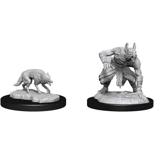 WizKids WZK90244 D&D Nolzurs Marvelous Unpainted Jackalwere & Jackal W14 Miniature - Walmart.com