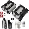 LABLT 2 x Motorcycle Storage Carrier Side Box and Mounting Bracket with ...