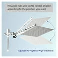 Shower System with Rain Shower Head - 8/10 Inch Dual Square Shower ...