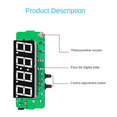 4 Digit Digital Diy Clock Kits With Acrylic Shell Diy Alarm Clock Soldering Practice Kit For