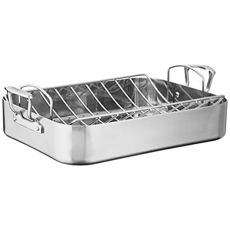 Cuisinart MultiClad Pro Stainless 16-Inch Rectangular Roaster with Rack ...