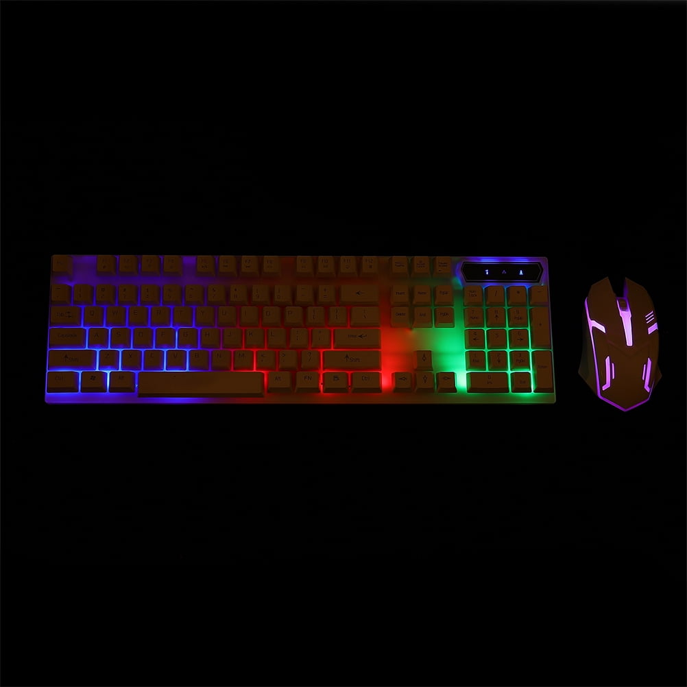 Click here for Phenofice 1set Portable White Backlight Keyboard M... prices