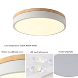 Home Lighting Bedroom Bathroom Living Room Round Ceiling Light Led ...