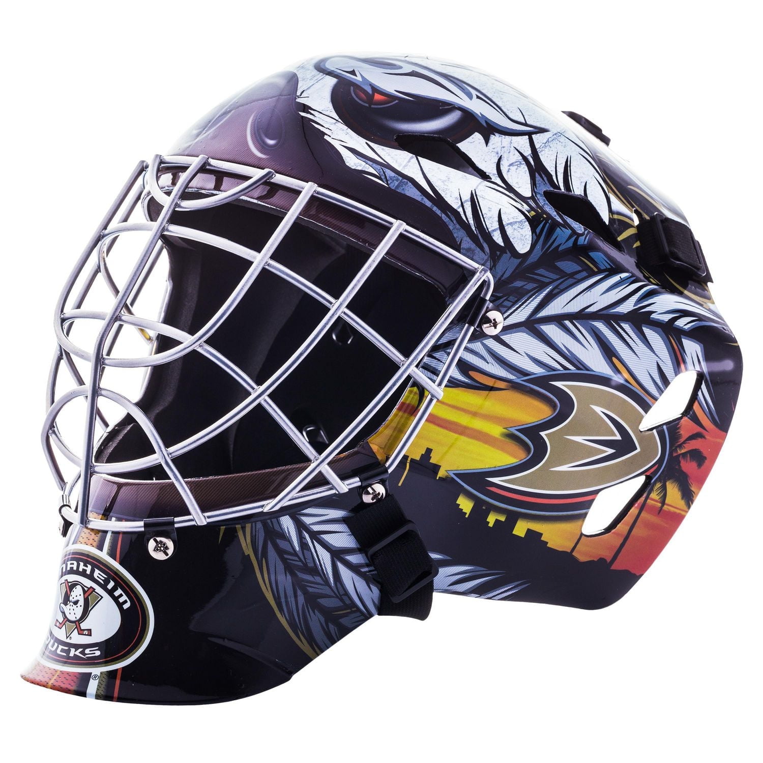 Click here for Franklin Sports Gfm 1500 Nhl Ducks Goalie Face Mas... prices