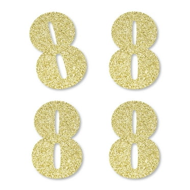Big Dot of Happiness Gold Glitter 21 - No-Mess Real Gold Glitter Cut ...
