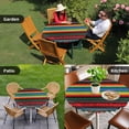 Boho Mexico Round Tablecloth for 55-60 Inch Tables,Fitted Table Cover ...