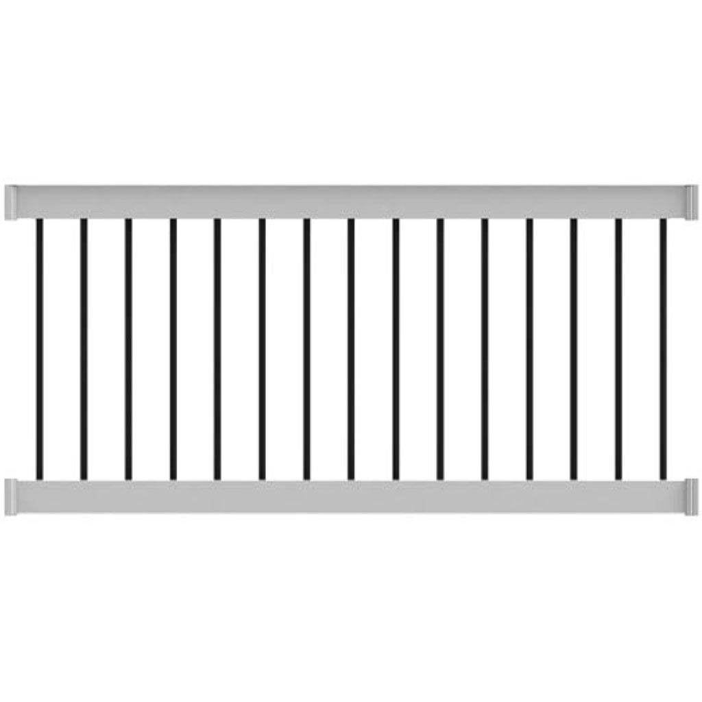 Deck Railing Finyl Line™ Deck Top Vinyl White Round - Walmart.com