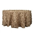 BalsaCircle 120" Taupe Leaf Petals Taffeta Round Tablecloth Reception ...