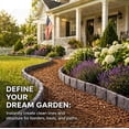 2026 New Flower Bed Edging Borders 10PCS Cobbled Imitation Stone Garden ...