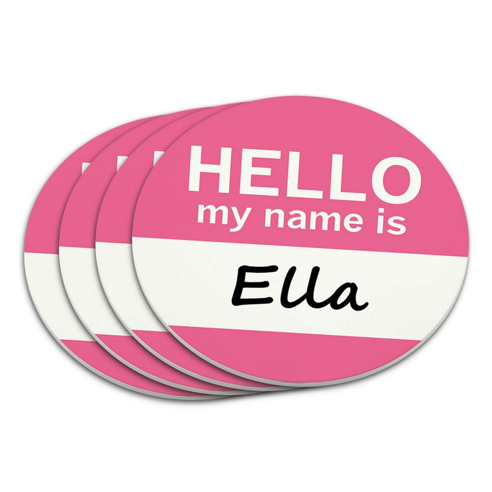 Ella Hello My Name Is Coaster Set Walmart Walmart ella-hello-my-name-is-coaster-set-walmart-walmart