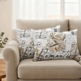 Abstract Owl Bird on Tree Branch Waterproof Throw Pillow Covers Set of ...