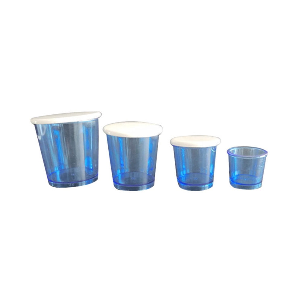 4Pcs 30/60/120/240ml Medicine Liquid Transparent Plastic Scale ...