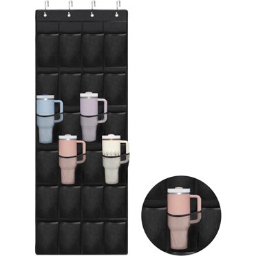 Smart Design 8-Tier Over-The-Door Hanging Pantry Organizer with 2 Deep ...