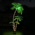 6FT Lighted Palm Tree for Patio Deck Pool Tiki Bar Beach Hawaiian Party ...