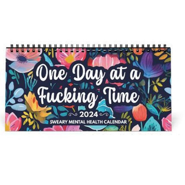 Funny Calendar for Mental Health 2024, Swear Inspirational Calendar ...