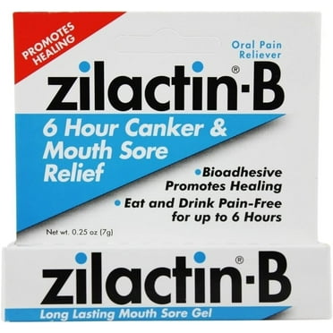 Zilactin-B 6 Hour Canker & Mouth Sore Relief HSA/FSA Eligible - Walmart.com