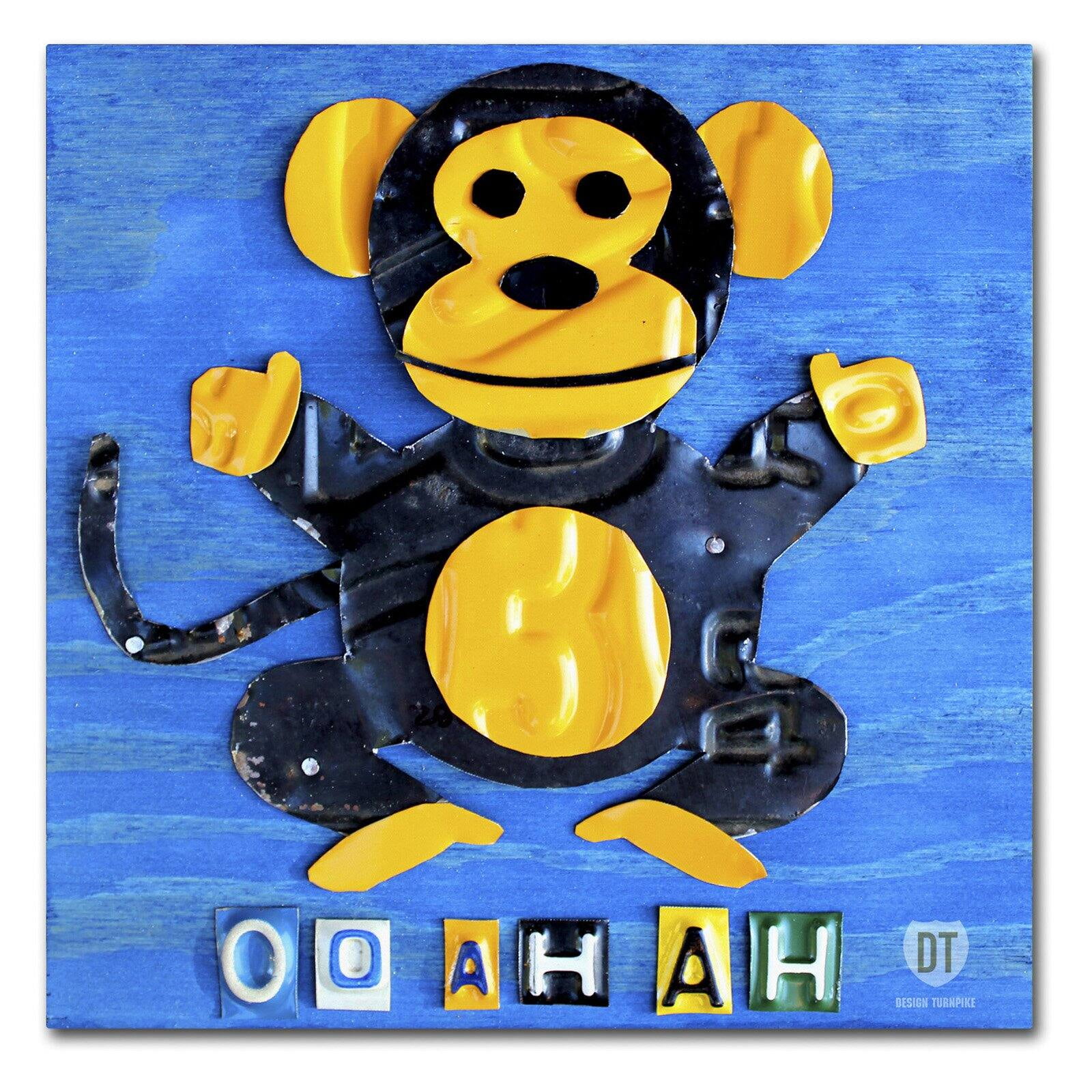 Trademark Fine Art 'Oo Ah Ah the Monkey' Canvas Art by Design Turnpike ...