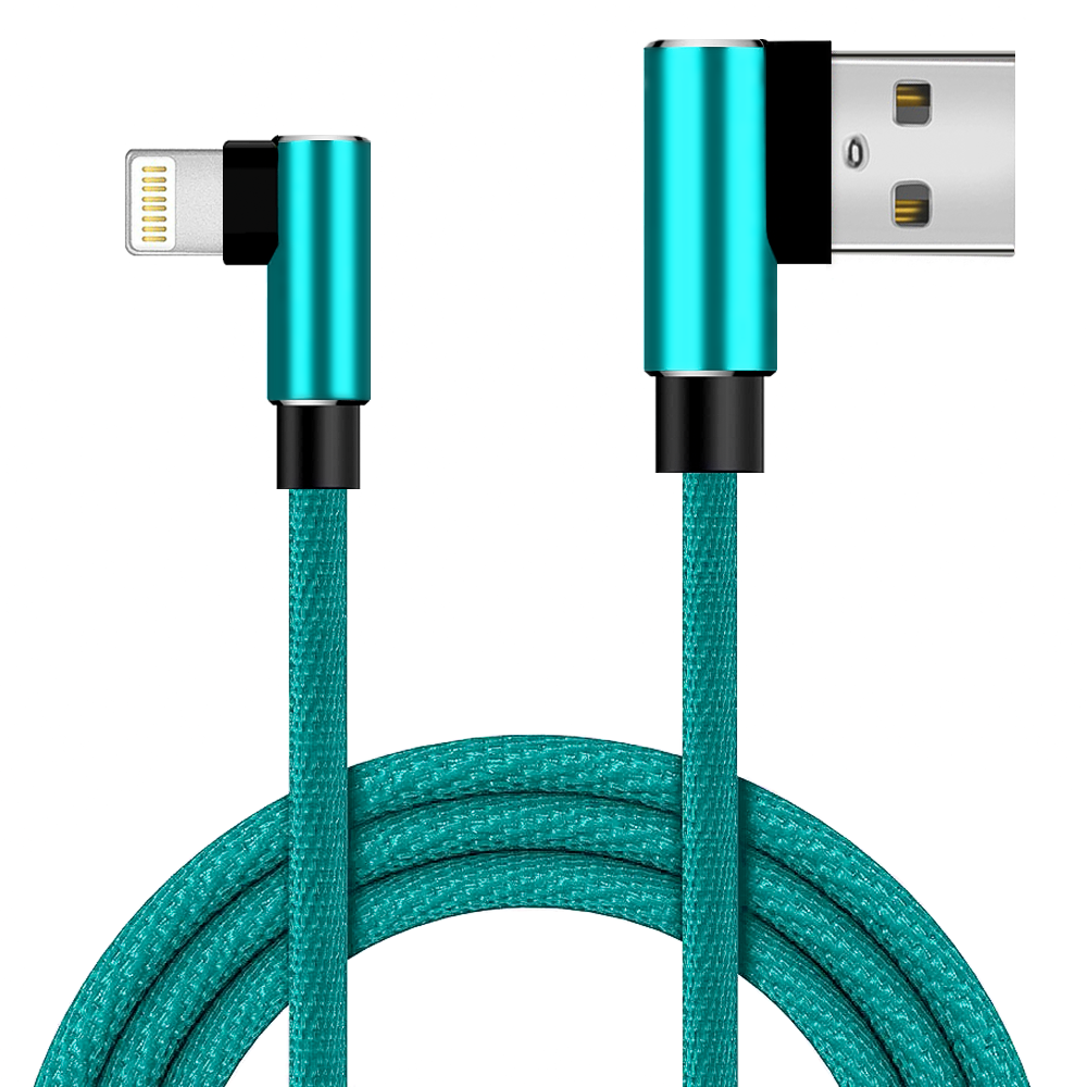 Extra Long Phone Tablet Charger 10FT Right Angle 90 Degree Premium ...