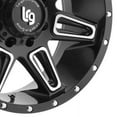 22" Black With Natural Accents Burst Series Wheel by LRG Wheels ...