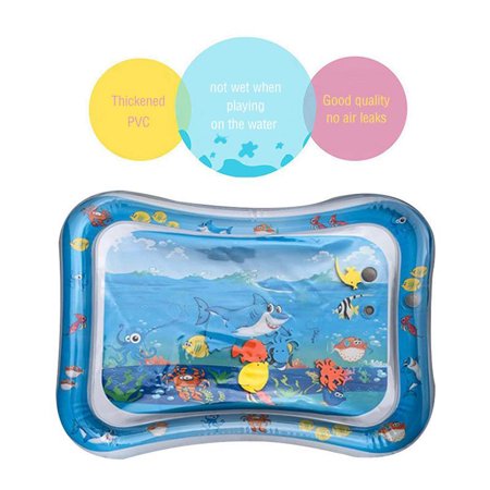 Baby Kids water play mat Inflatable thicken PVC infant Tummy Time ...