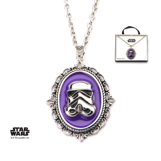 Star Wars Stormtrooper Purple Cameo Pendant - Walmart.com