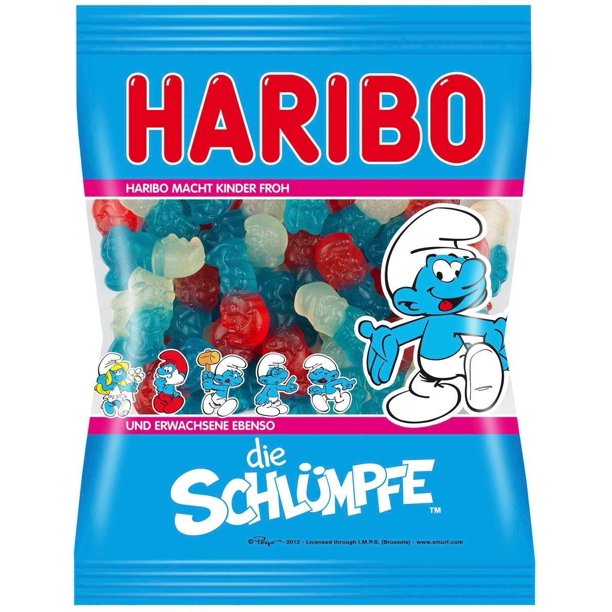 Haribo The Smurfs Soft Gummy Candies Original from Germany 200g/7.05oz ...