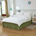 Full Bed Skirt, Wrap Around Ruffle Bed Skit for Full Beds with 16 inch ...