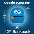 Sesame Street Plush Cookie Monster Mini Backpack for Toddler, Boys ...