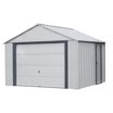 Arrow Elite Steel Storage Shed, 12x16, Anthracite - Walmart.com