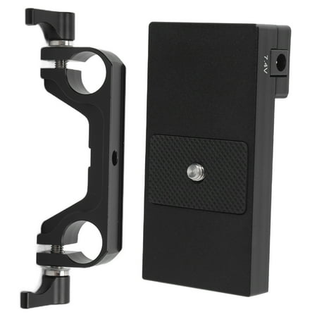 Zerodis Camera Battery Adapter Plate 15mm Rail Pipe Clamp For NP F970 ...