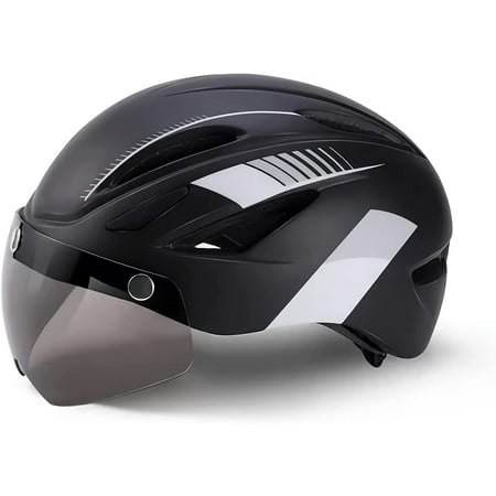 Cycling Helmet with Eye Protection LED Tail Light USB Charging Cable ...