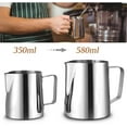 Naler 20 oz Milk Frothing Pitcher, Stainless Steel Steamer Cup, Latte ...