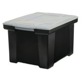 Storex Plastic File Tote Storage Box, Letter / Legal, Snap - On Lid ...