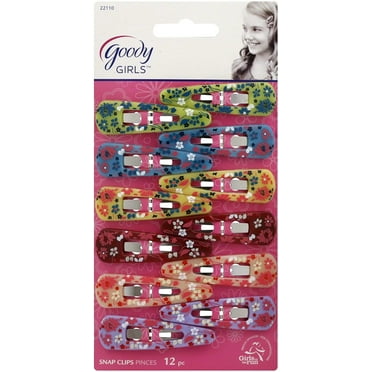 Goody Hair Snap Clips, 12 Pack, Imported - Walmart.com