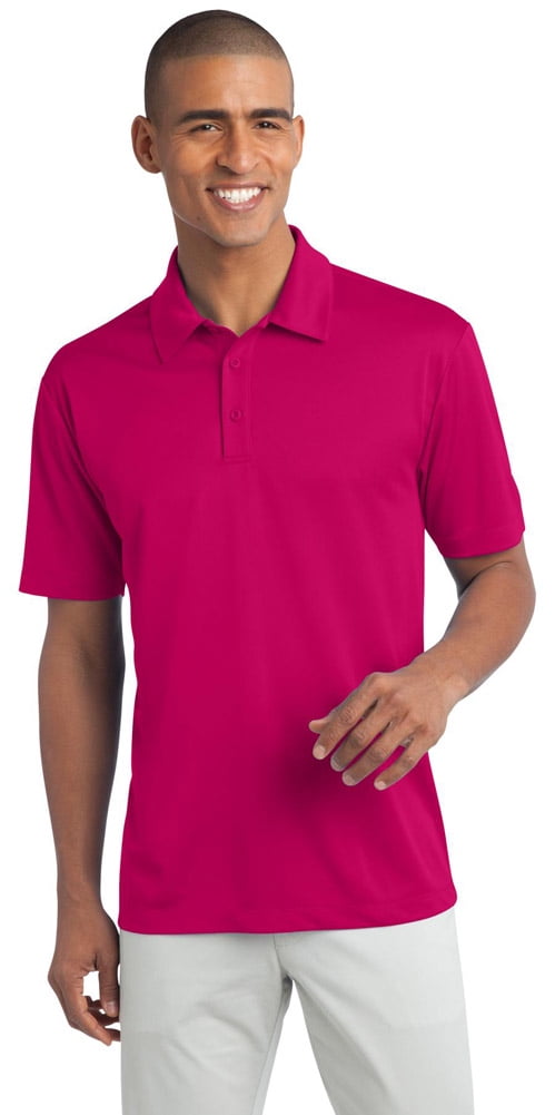 Port Authority Tall TLK540 Performance Polo Shirt - Pink Raspberry ...