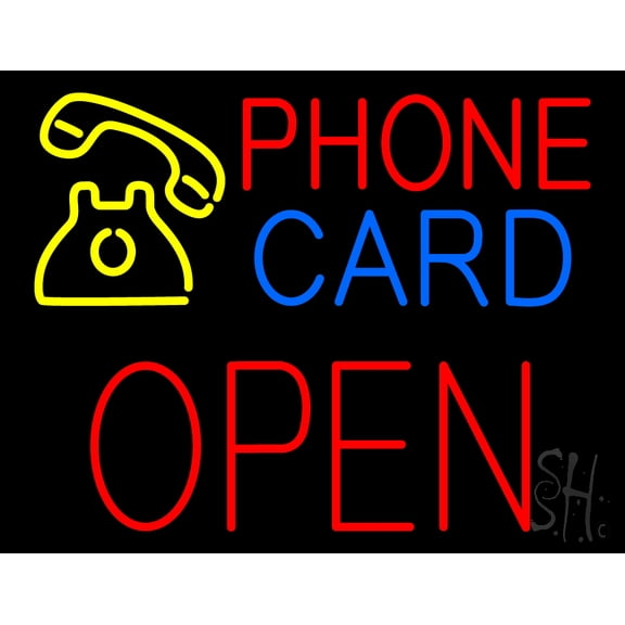 Red Computer Repair Block Open LED Neon Sign 15 x 19 - inches, Clear ...