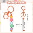 Beadable Keychains, Metal DIY Beaded Keychain Making Kit with Key Rings ...