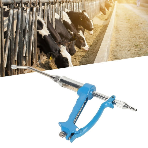 Livestock Syringe , Veterinary Continuous Syringe Adjustable Dose ...