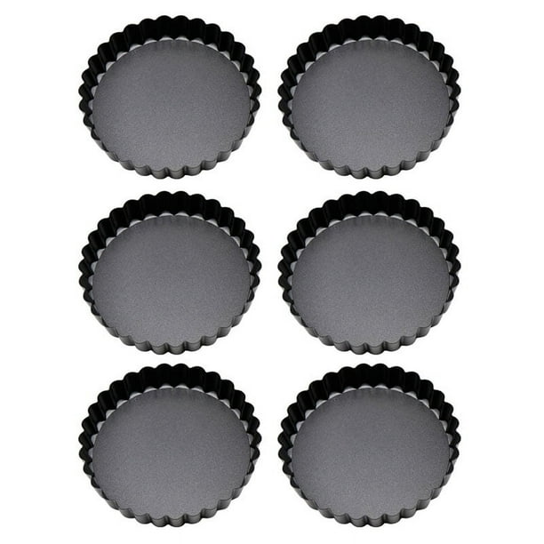 Quiche Pan,6PCS Removable Bottom Tart Removable Bottom Tart Pan Baking ...