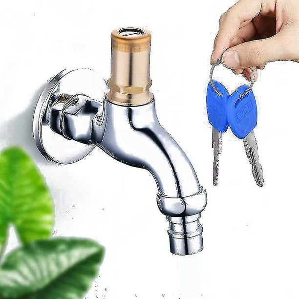 Anti-theft Brass Faucet With Faucet Anti-theft Exterior Locking Key ...