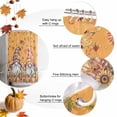 Bathroom Shower Curtain Dwarf Autumn Country Pumpkin Waterproof Shower ...