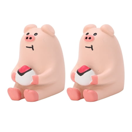 Pig Figurines, Pig Statue Cute Pig Shape Fine Workmanship For Miniature ...