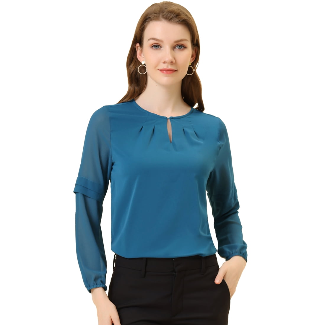 Click here for Inspire Chic Womens Work Office Long Sleeves Keyho... prices